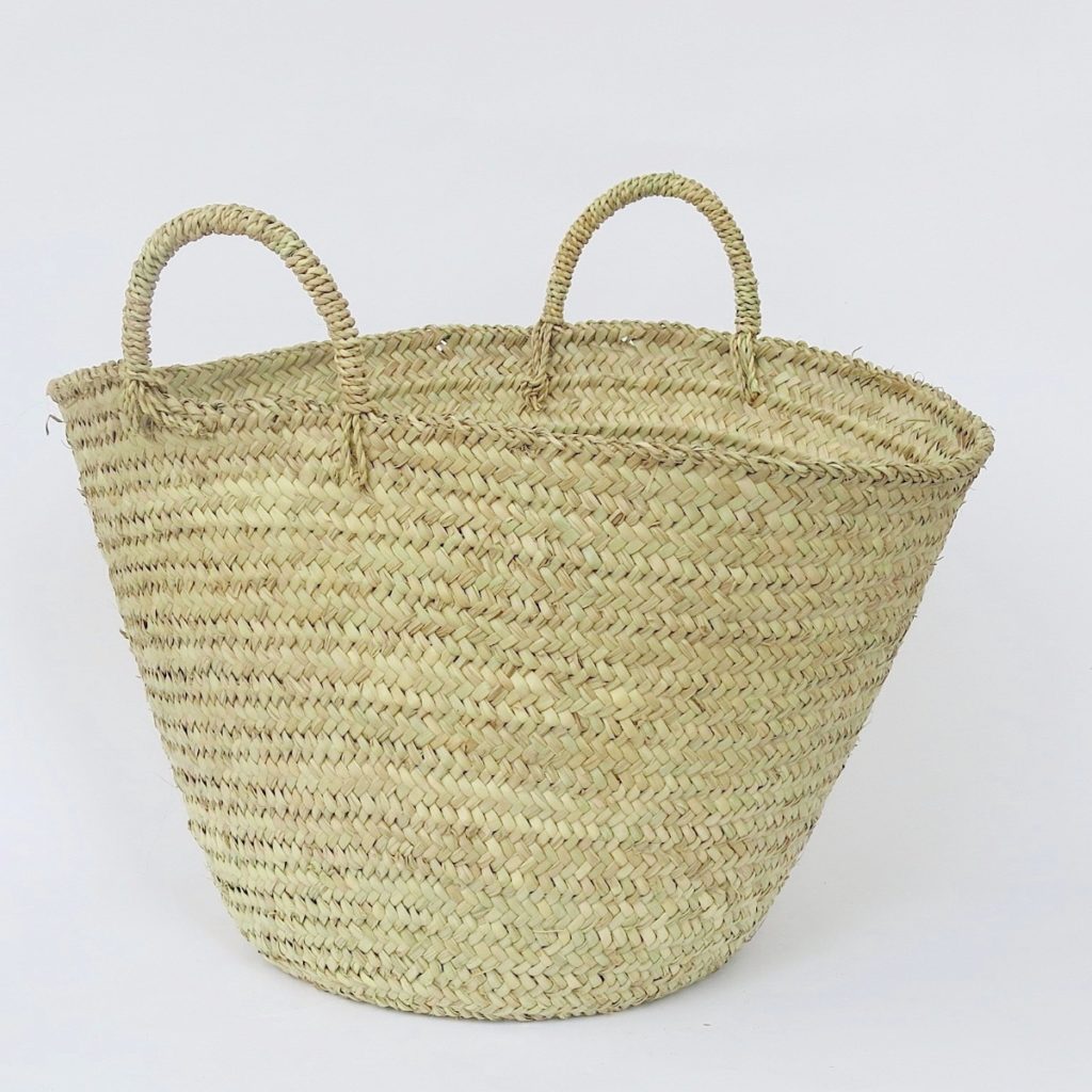 handgemachter Korb 'Ibiza look' - Palmblatt natur geflochten - Schöne Beute